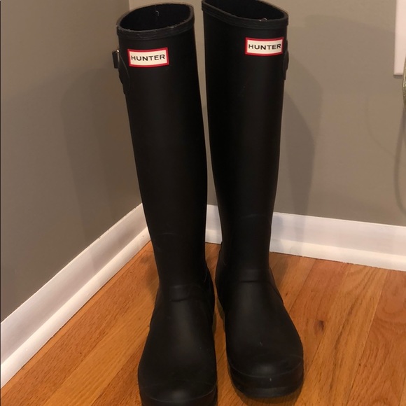 Hunter | Shoes | Tall Matte Black Hunter Boots | Poshmark
